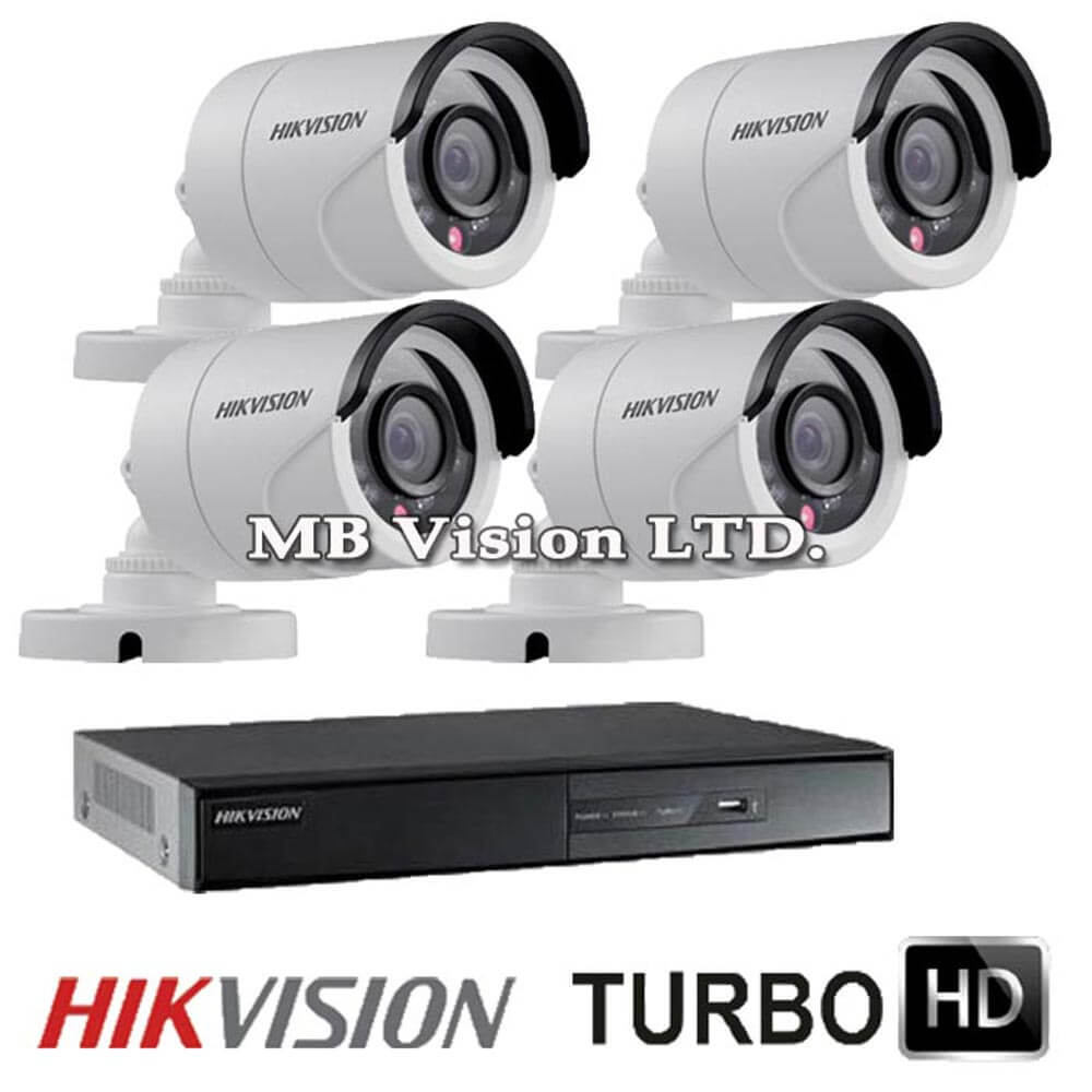 4CH Turbo HD HDTVI DVR kit Hikvision - cctvspot.co.uk